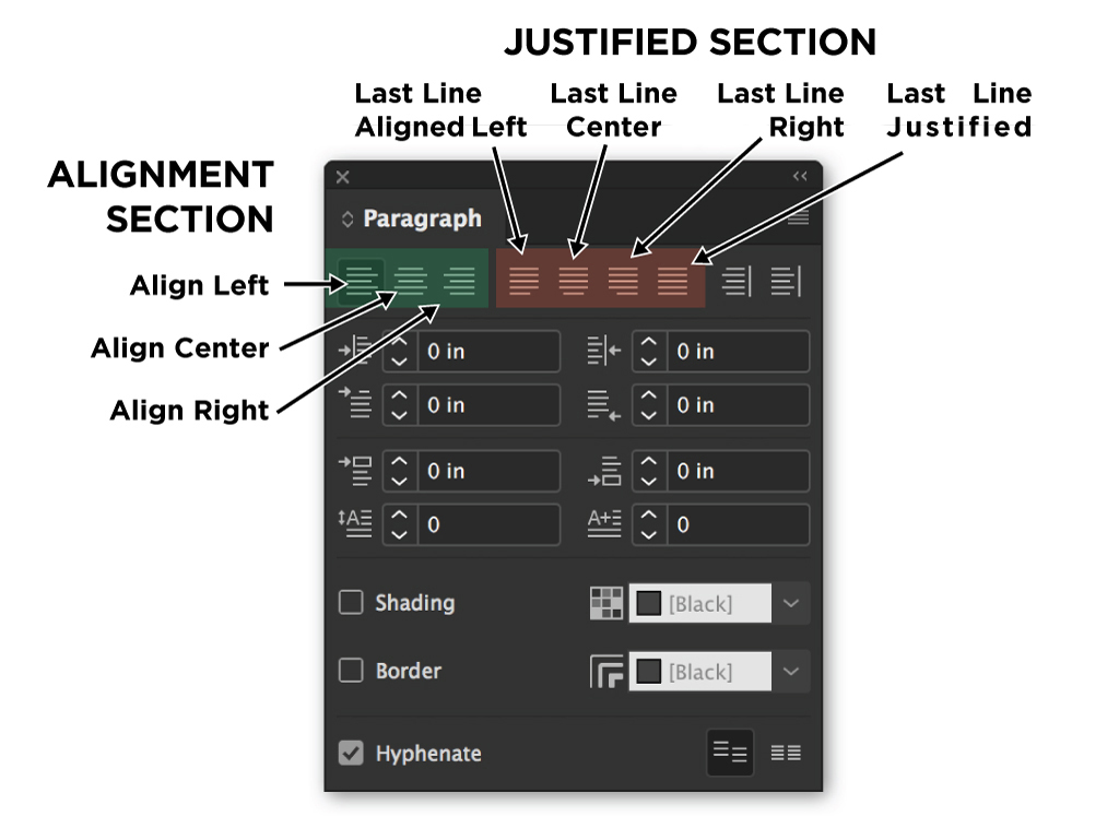 Justify Vs Align Getting Started With Type Layout In Indesign