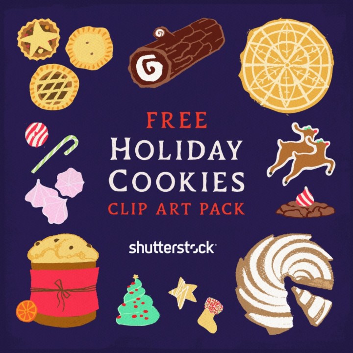 FREE Holiday Cookie Clip Art Pack | Shutterstock