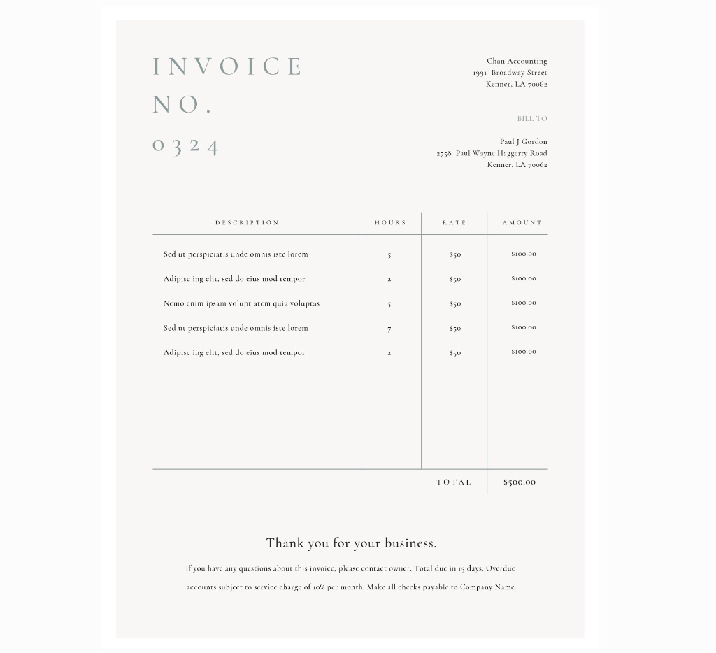 25 Invoice Design Ideas, Examples, and Free Templates