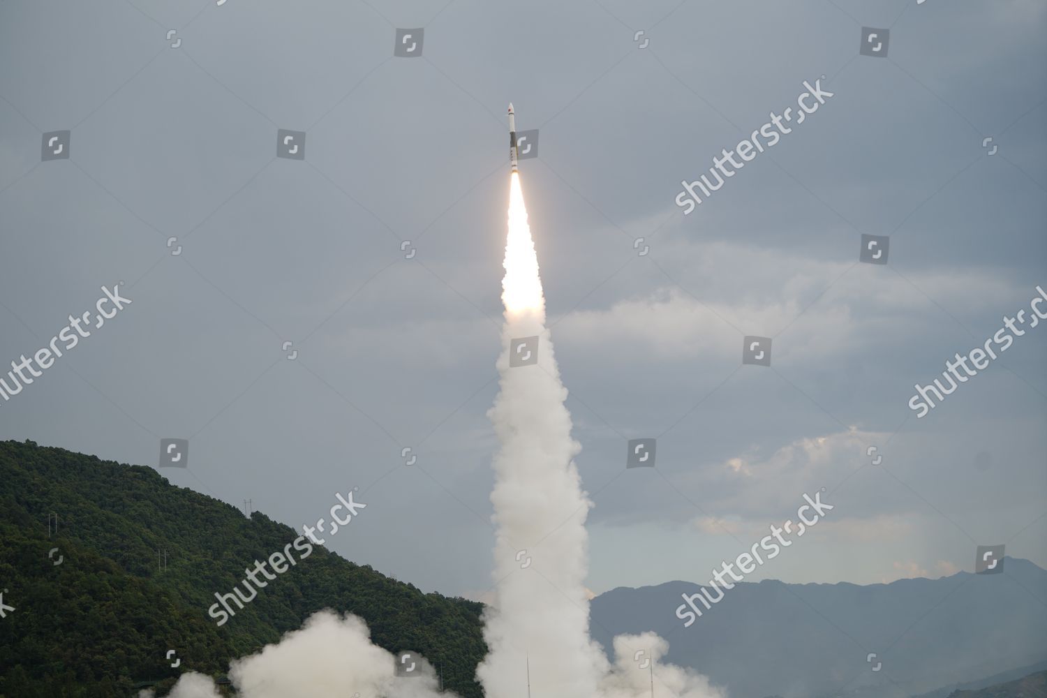 Kuaizhou-1a Kz-1a Carrier Rocket Carrying Four Editorial Stock Photo - Stock Image ...