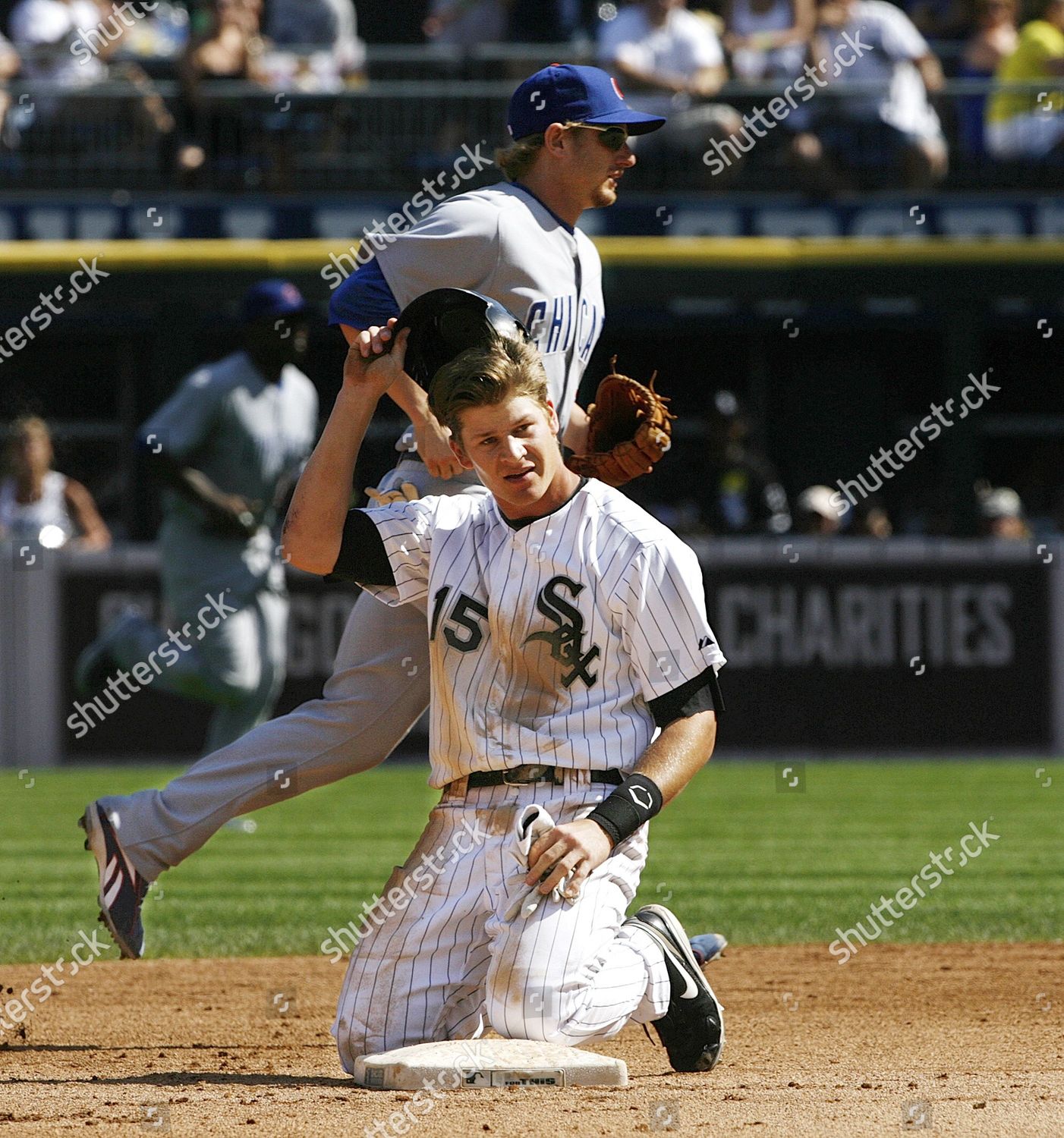 Chicago White Soxs Gordon Beckham Kneels Editorial Stock Photo - Stock Image | Shutterstock ...