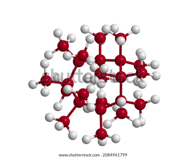 3d Chemical Structure Illustration Molecule Chemical Stock Illustration ...