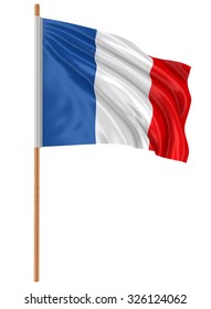 3d French Flag Stock Illustration 162218666 | Shutterstock