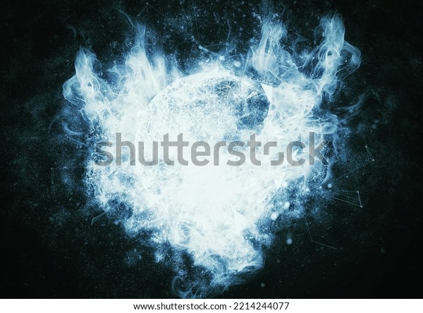 3d Illustration Exploding Fireball Stock Illustration 2214244077 ...