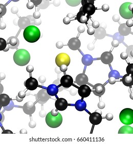 3d Molecular Chemistry Model Different Atoms: ภาพประกอบสต็อก 660411136 ...