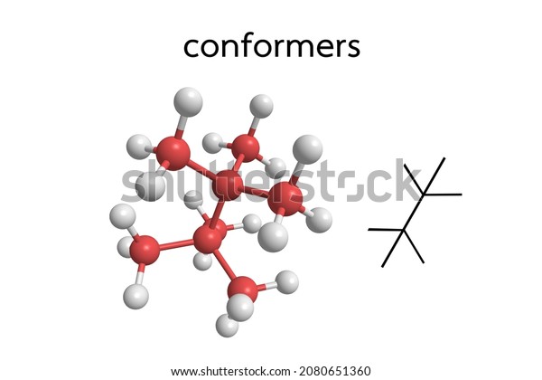 3d Molecule Illustration Chemical Structure Bond Stock Illustration ...