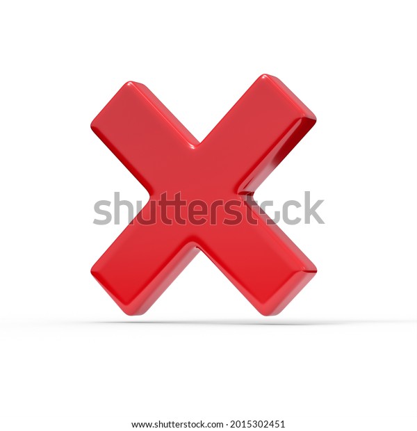 3d Red Cross Error Mark Stock Illustration 2015302451 | Shutterstock