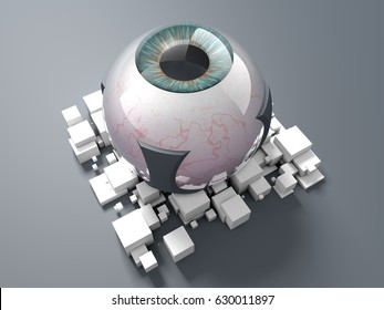 3d Rendering Bionic Eye Prototype Implant Stock Illustration 630011897 ...