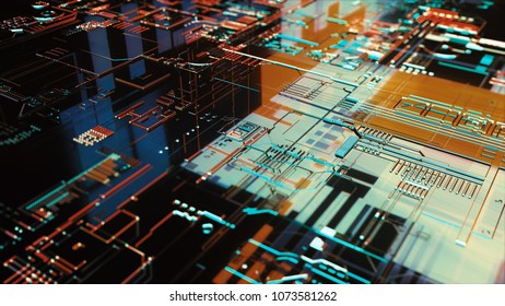 Cpu Gpu Chip Data Lines 3d Stock Illustration 1931933390 | Shutterstock
