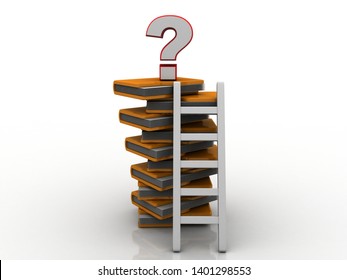 3d Rendering File Folder Question Symbol Stock Illustration 1401298553 ...