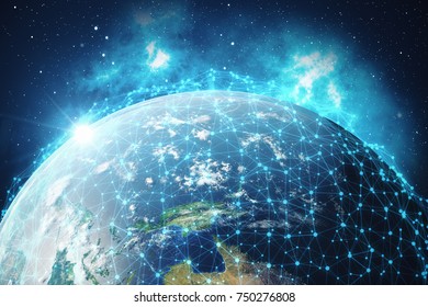 3d Rendering Global Network Background Connection Stock Illustration 750279817 | Shutterstock