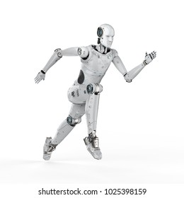 3d Rendering Humanoid Robot Running Jumping Stock Illustration 1025398159 | Shutterstock