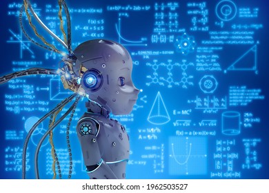 357 3d Rendering Robot Learning Or Solving Problems Images, Stock ...