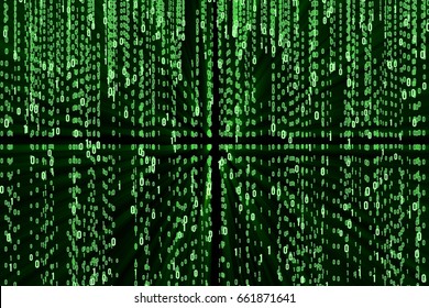 Colour Matrix Computer Code Vector Illustration Stock Vector (Royalty ...