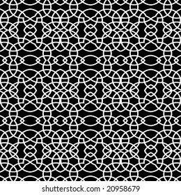 White Background Black Pattern Seamless Texture Stock Illustration ...