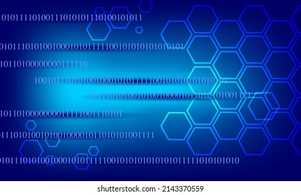 Abstract Technology Background Binary Code Polygonal Stock Illustration 2143370559 | Shutterstock