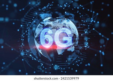 Abstract Neon 6g Network Symbol Glowing Stock Photo 2430618941 | Shutterstock