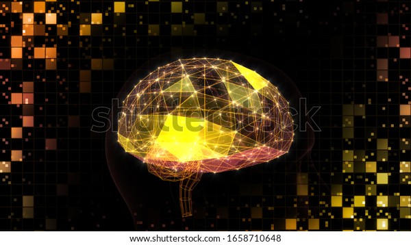 Ai Artificial Intelligence Digital Network Computer Stock Illustration ...