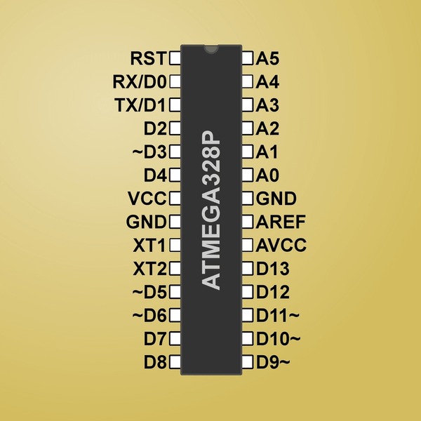 Atmega328p Pinout Breadboard Arduino Wiring Schematic (Computer Tech