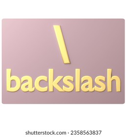 72 3d Backslash Symbol Images, Stock Photos, 3D objects, & Vectors ...