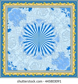 Baroque Square Pattern Border Elements On Stock Illustration 445803091 ...