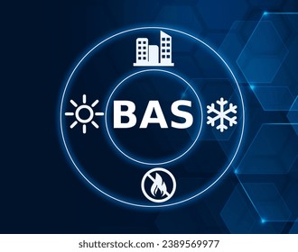 Bas Acronym Building Automation System Concept Stock Illustration ...