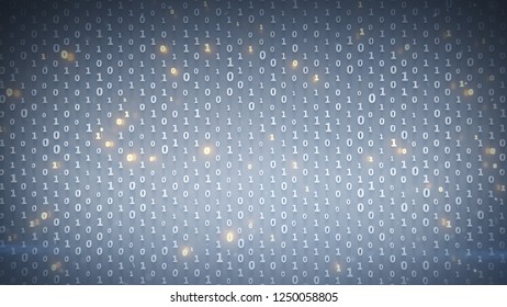 Binary Code Array Glowing Symbols Computer Stock Illustration 1250058805 | Shutterstock