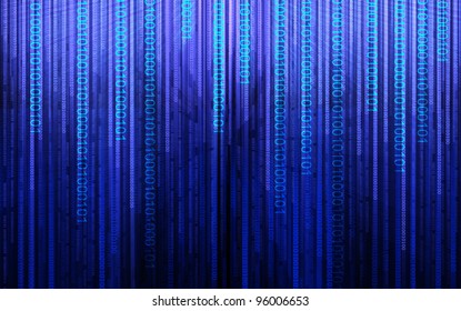 Binary Code Data Steam Technology Background 스톡 일러스트 96006653 ...