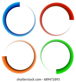 Circular Progress Indicator Buffer Preloader Shapes Stock Illustration 689471893 | Shutterstock