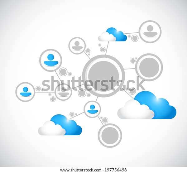 Cloud Computing Network Connection Illustration Design Stock Illustration 197756498 | Shutterstock