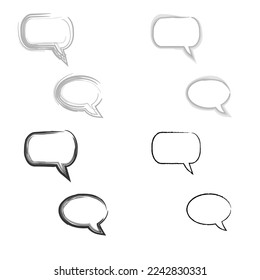 3d Glossy Empty White Speech Bubbles Stock Vector (Royalty Free) 2476910063 | Shutterstock
