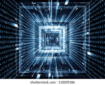 Composition Computer Chip Numeric Abstract Elements Stock Illustration ...