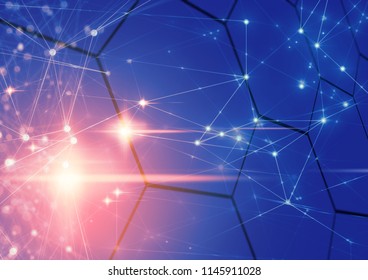 Computer Networking Background Deep Learning Data Stock Illustration ...