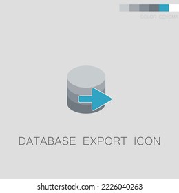 Database Export Icon Set Design Stock Illustration 2226040263 ...