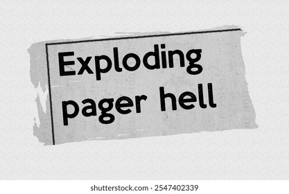 Exploding Pager Hell Current Breaking Daily Stock Illustration ...