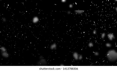 Cinematic Snowfall Loop Animation Surreal Realistic Stock Illustration ...