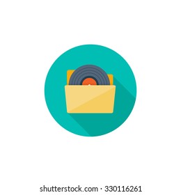 Flat Folder Icon Computing Data Information 스톡 일러스트 330116261 ...