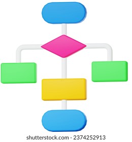 This Algorithm Icon 3d Render Illustration Stock Illustration ...