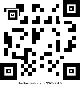 Generated Sample Qr Code Isolated Stock Illustration 339530474 ...
