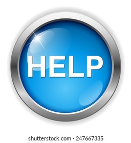 Help Blue Circular Button Stock Vector (Royalty Free) 207981466 ...