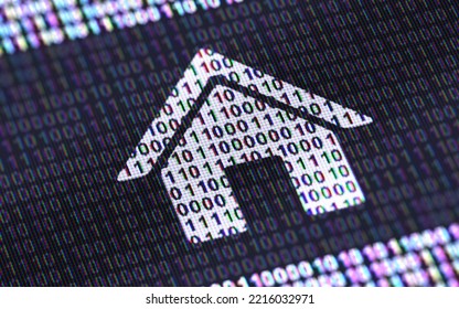 Homepage Icon Display Binary Code Array Stock Illustration 2216032971 | Shutterstock