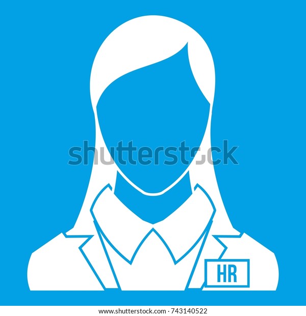 Hr Management Icon White Isolated On Stok İllüstrasyon 743140522 | Shutterstock