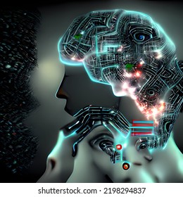 71 Artificial Intelligence Humans Merging Images, Stock Photos, 3D objects, & Vectors | Shutterstock