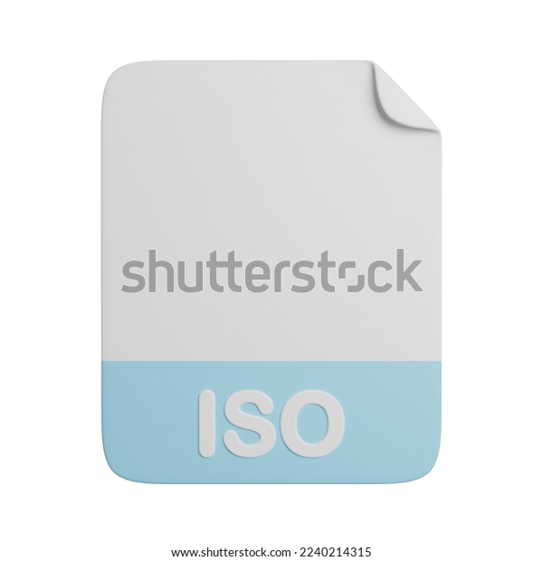 Iso Document File 3d Rendering Icon Stock Illustration 2240214315 ...