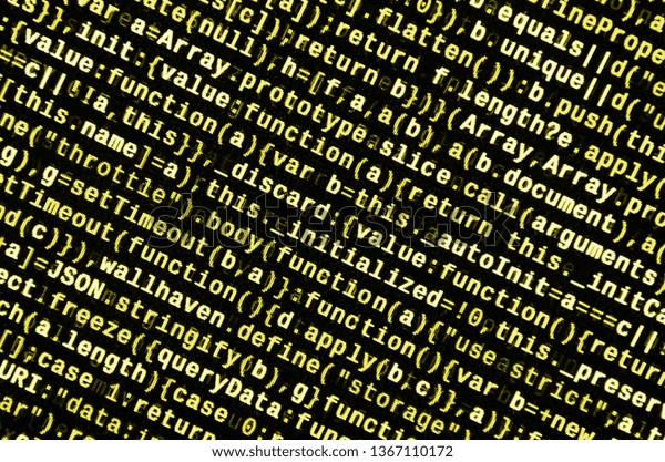 Javascript Code Text Editor Coding Cyberspace Stock Illustration 1367110172 Shutterstock
