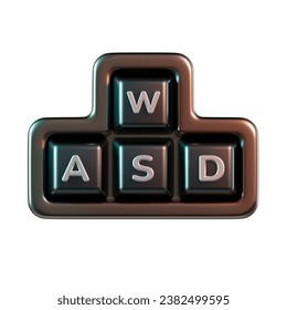 Wasd Keyboard Button 3d Icon Illustration Stock Illustration 2271568897 ...