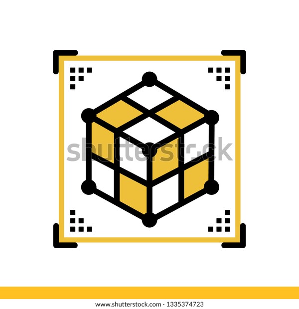 Linear Icon Model Preparation 3d Printing Stock Illustration 1335374723 ...