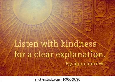 57 Ancient Egyptian Proverb Citation Images, Stock Photos, 3D objects ...