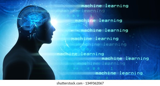 Machine Learning Cognitive Computing 3d Rendering Stock Illustration 1340620589 Shutterstock