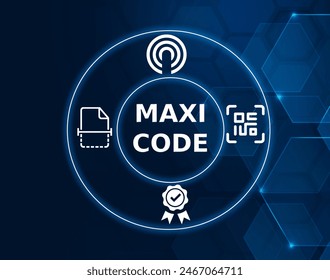 Maxicode Concept Maxicode Public Domain Machine Stock Illustration 2467064711 | Shutterstock